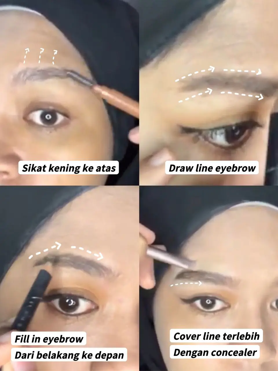 How to get natural eyebrow: For Curly eyebrow | Galeri disiarkan oleh Yaya Salihin | Lemon8