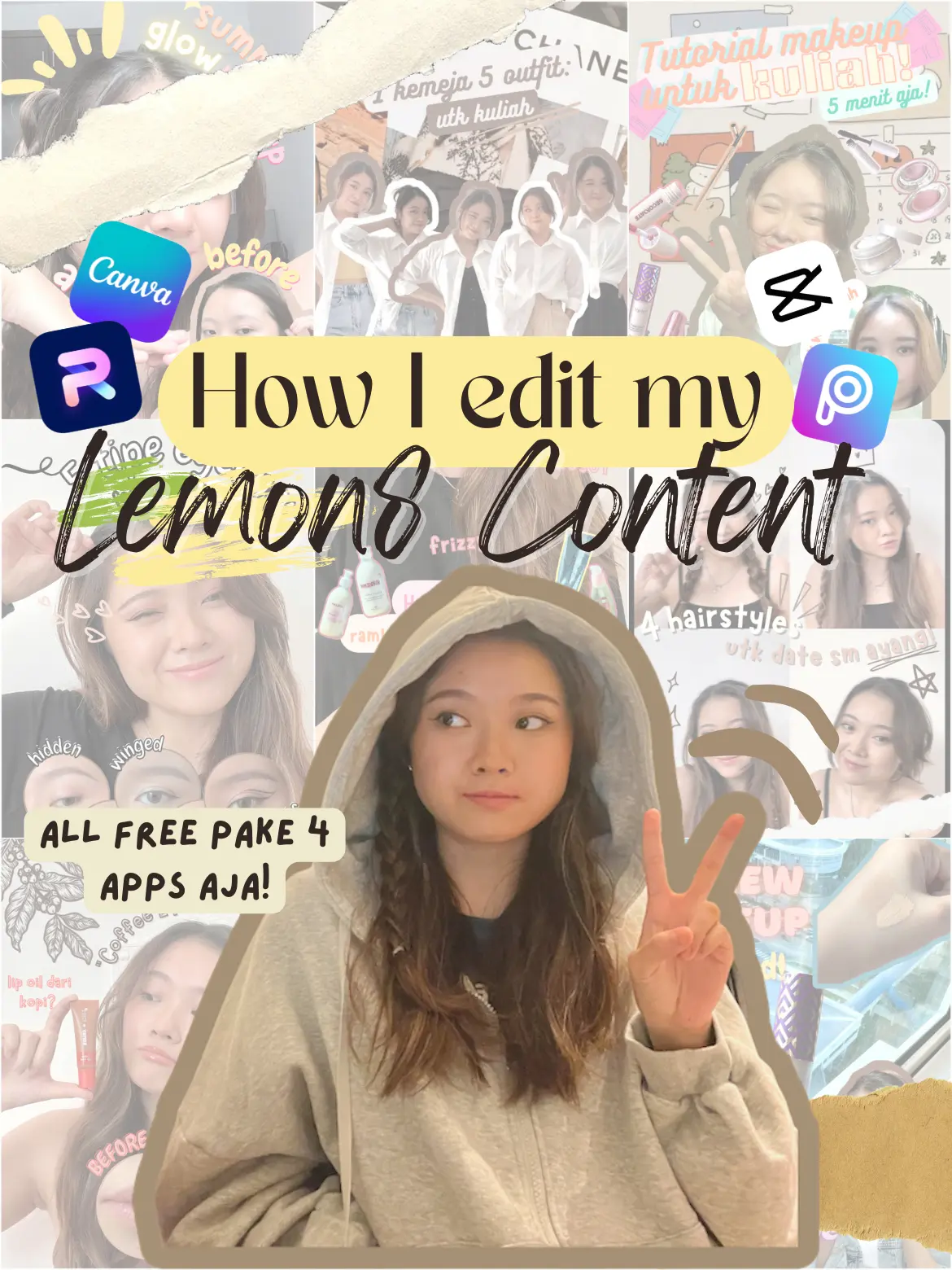 Tutorial Edit Konten Estetik [GRATIS] | Galeri diposting oleh Shintiany B. | Lemon8