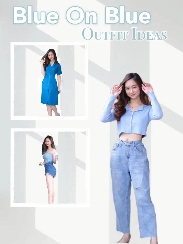 Blue On Blue Outfit Ideas 💙 | Galeri diposting oleh Erika Cecilia | Lemon8