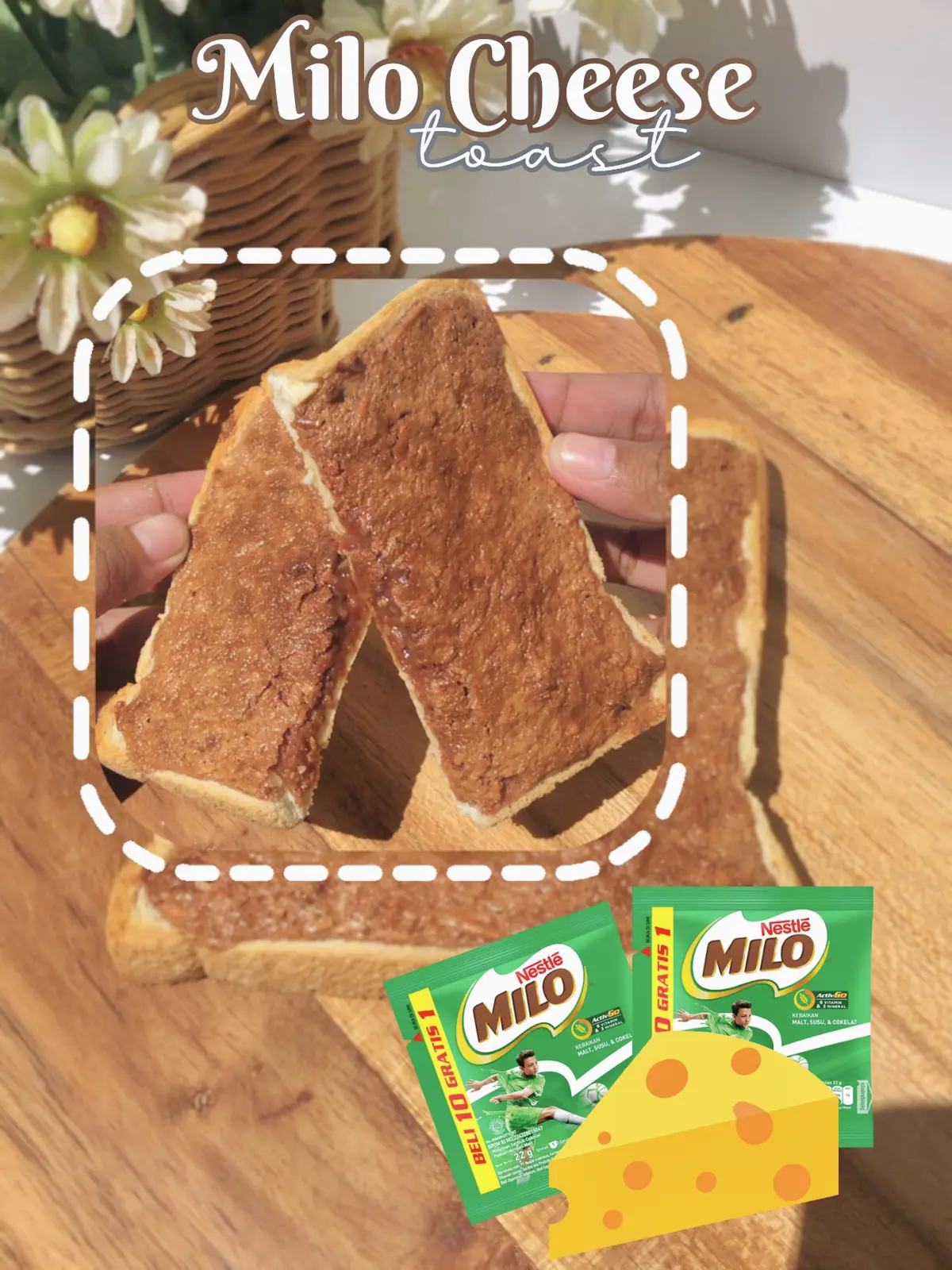 🍞Resep milo cheese toast, cemilan simple | Galeri diposting oleh ...