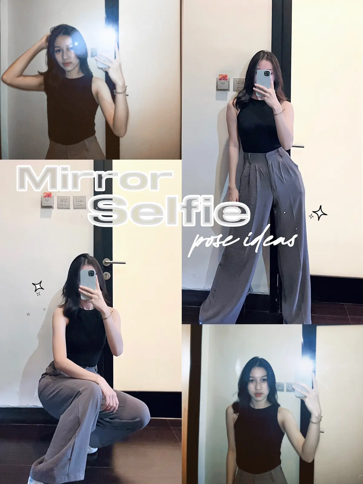 How to Pose : Mirror Selfie🪞 | Galeri diposting oleh felicia | Lemon8