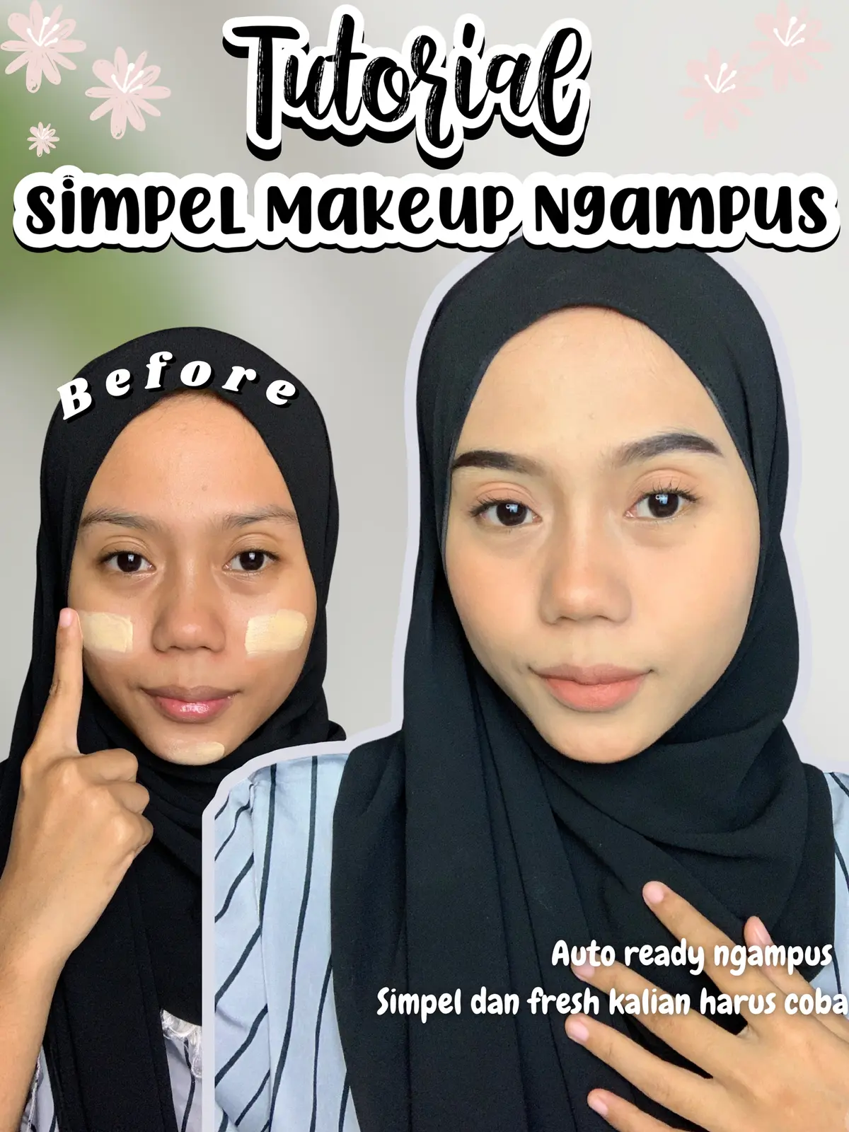 TUTORIAL MAKEUP NGAMPUS 🌈 | Galeri diposting oleh Imelda Ayu | Lemon8