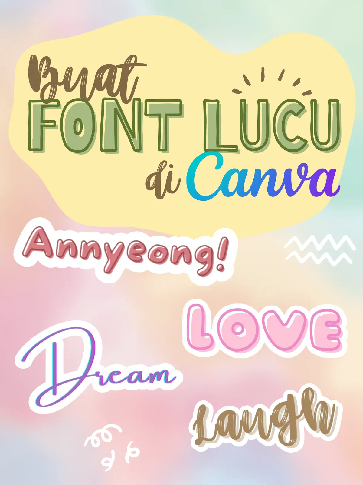 Tutorial bikin font lucu di Canva? Baca dulu yuk!😆 | Galeri diposting ...