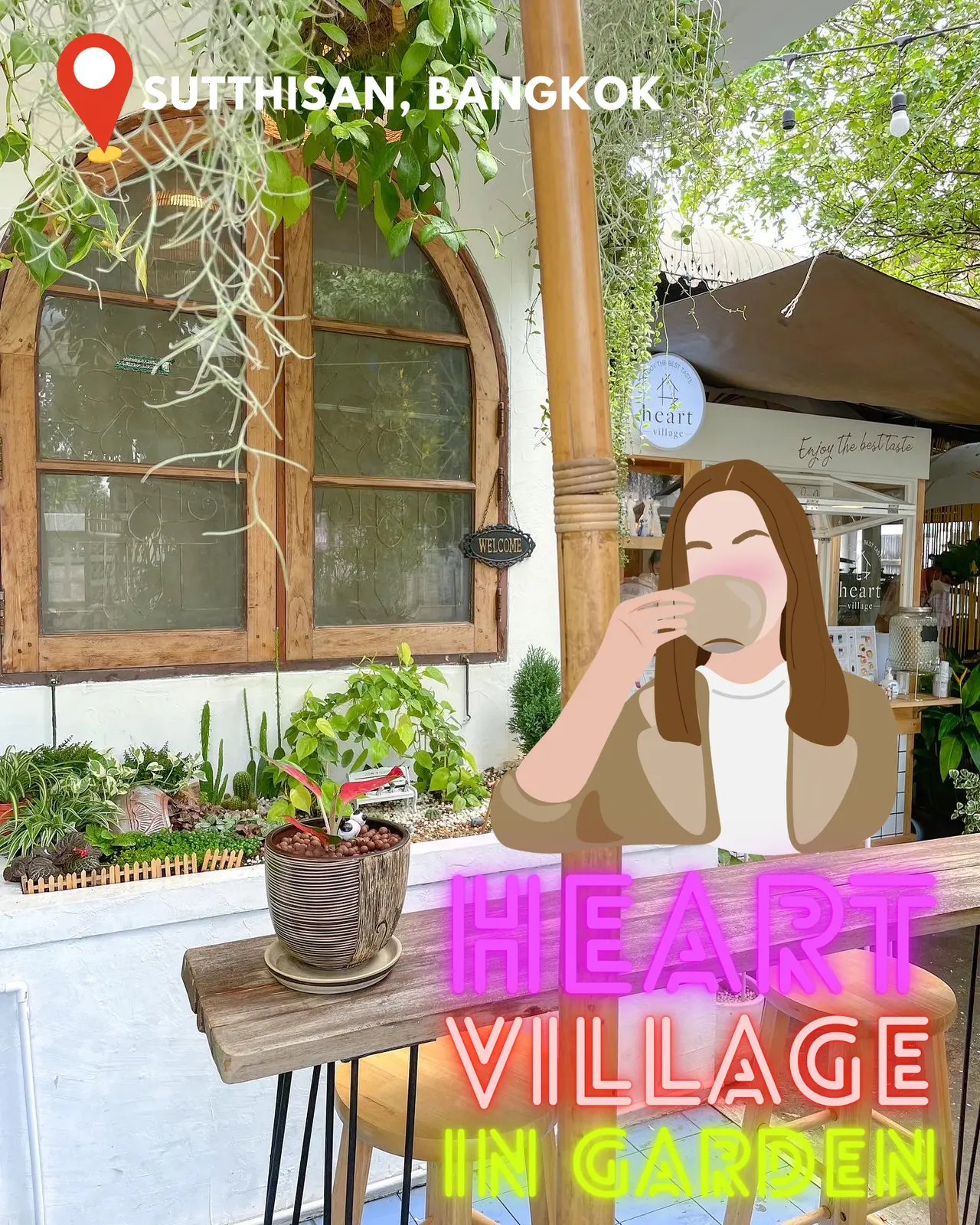 Heart Village in Garden 🥤🐱 | แกลเลอรีที่โพสต์โดย minmin.pit | Lemon8