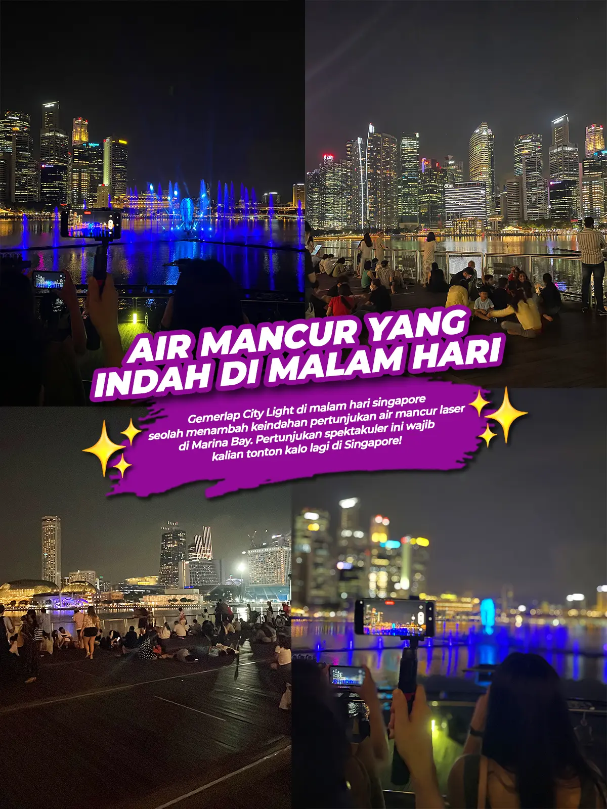 ADA AIR MANCUR MENARI DI SINGAPORE 😱 | Galeri diposting oleh Tora ...