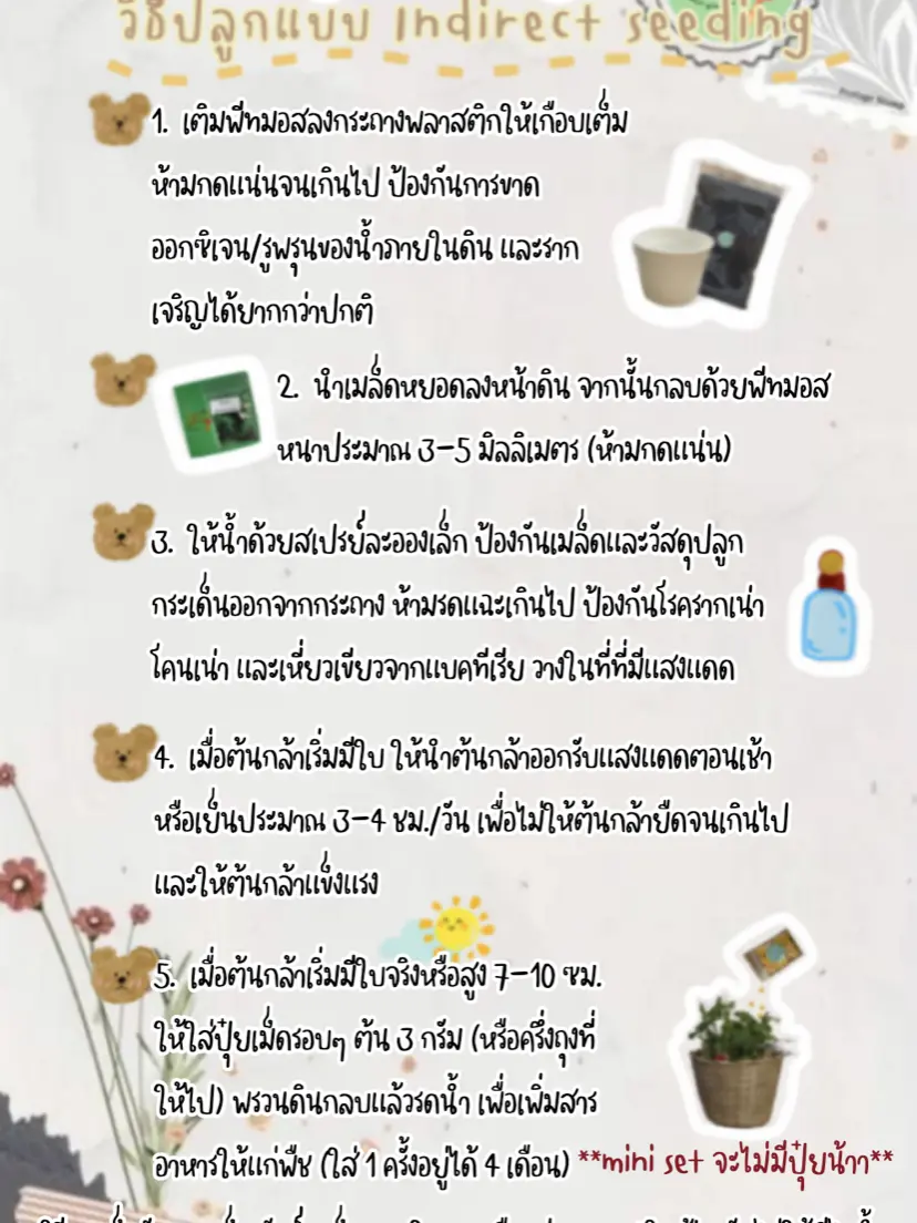ปลูกดอกไม้ 🌻 แกลเลอรีที่โพสต์โดย Mhauyypcr Lemon8