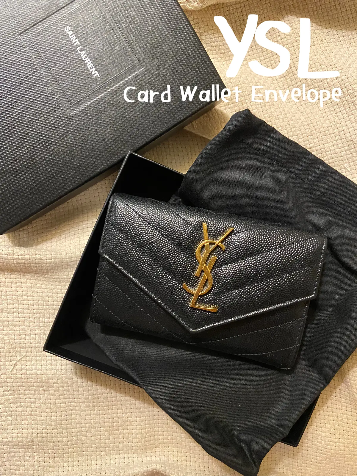 YSL Card Wallet Envelope | รีวิวกระเป๋าสตางค์ใบโปรด💫 | แกลเลอรีที่โพสต์ ...
