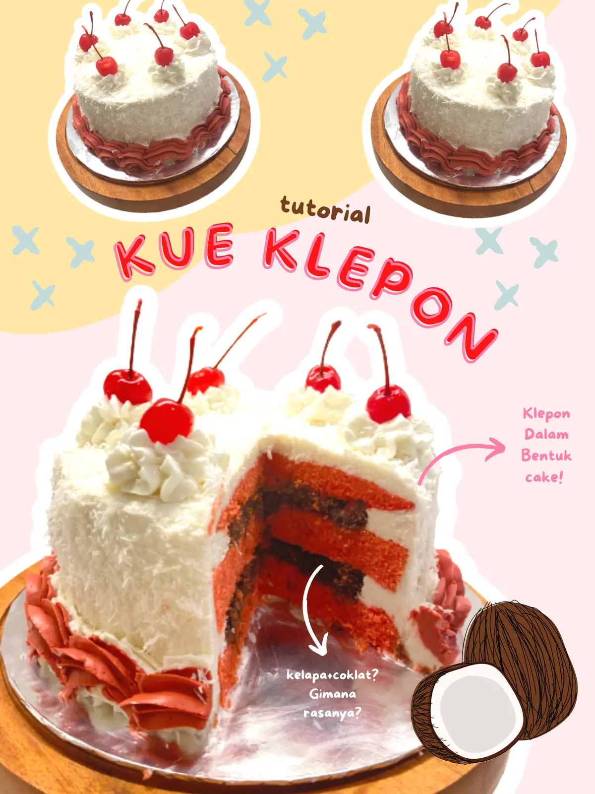 Klepon Lezat Tapi Dalam Bentuk Cake 🎂🍰 😍😍 | Galeri diposting oleh ...