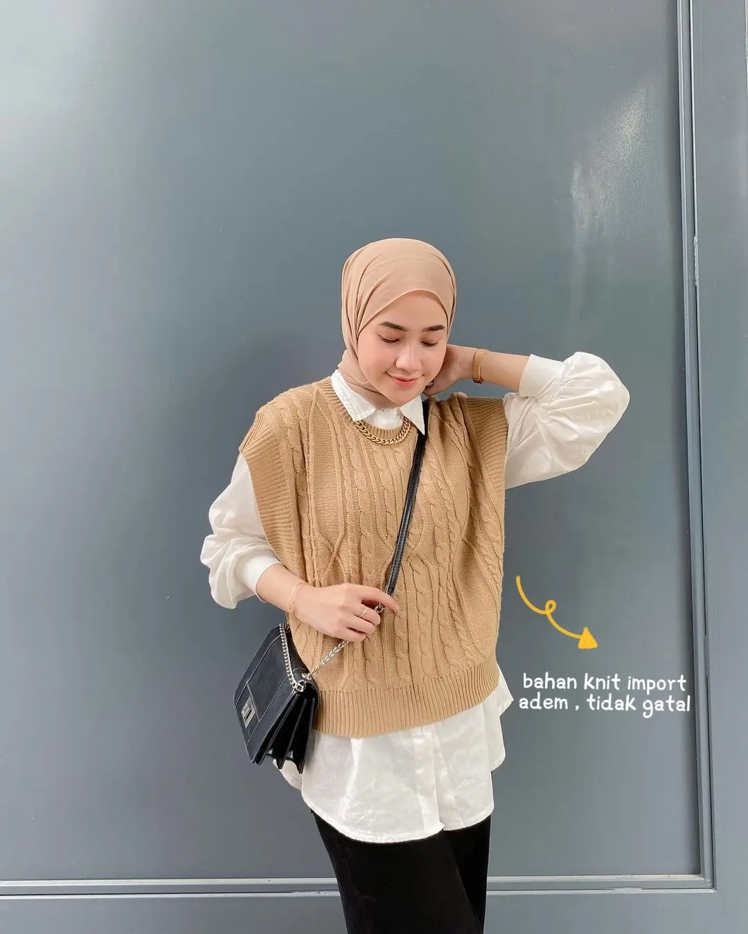 OOTD with Vest | Galeri diposting oleh Inspirasi Cewek | Lemon8