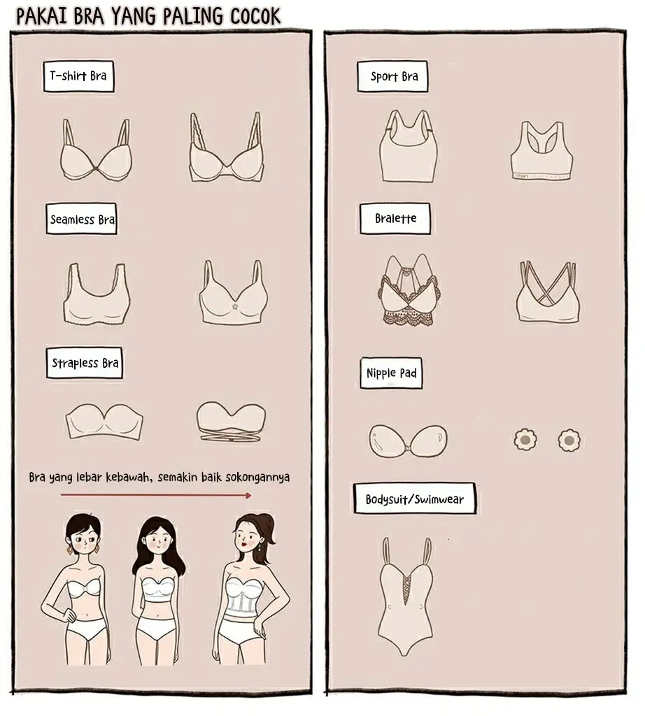 👙MEMILIH BRA YANG COCOK UNTUK OUTFIT KAMU ️ | Galeri diposting oleh ...