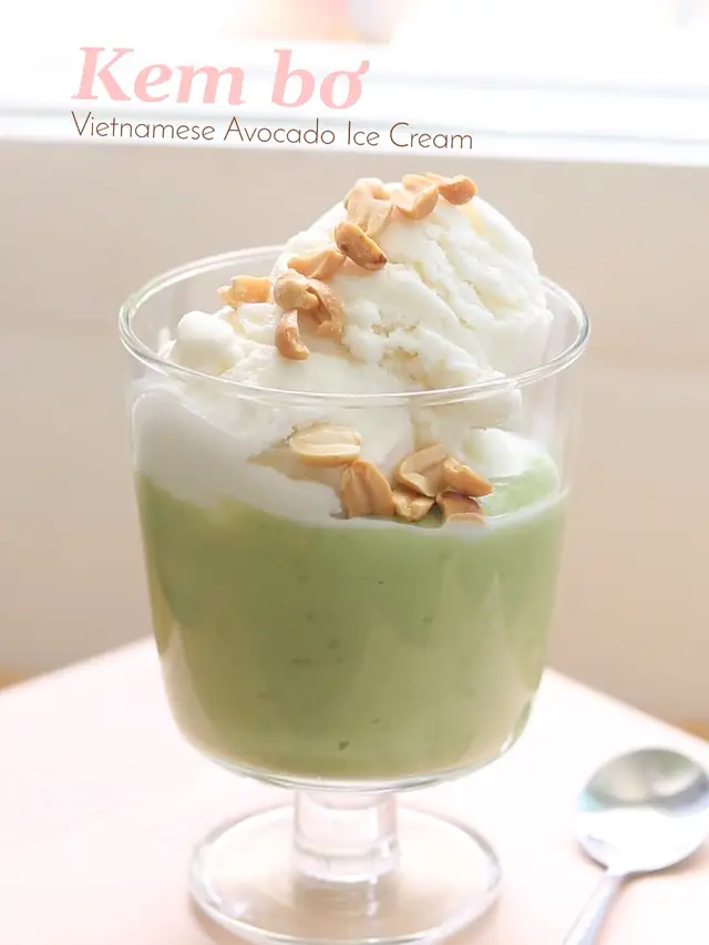 🥑Kem bơ(vietnamese avocado ice cream)🥥🍨 | บทความที่โพสต์โดย JJøÿ | Lemon8